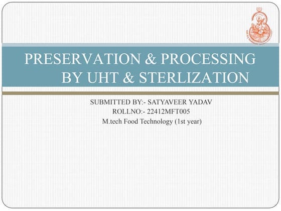 HTST Pasteurization- Introduction, Working, Components | PDF