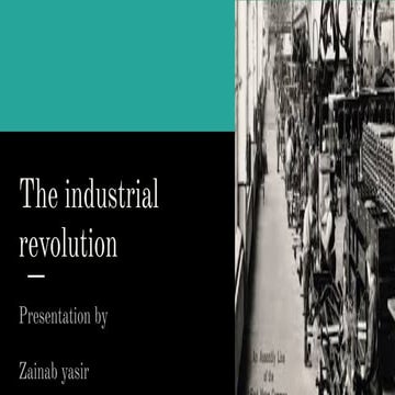 industrial revolution | PPT