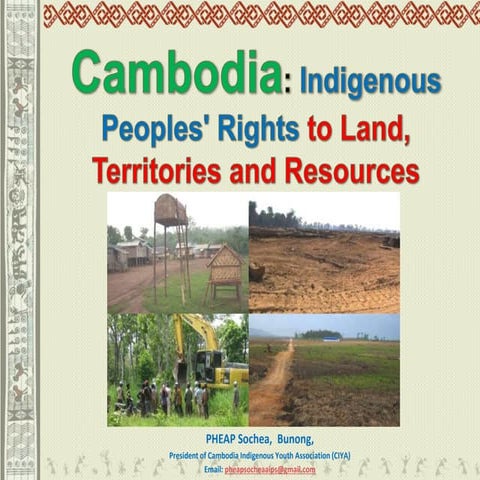 Presentation cambodia indigenous peoples rights to ltr 2014 | PPTX
