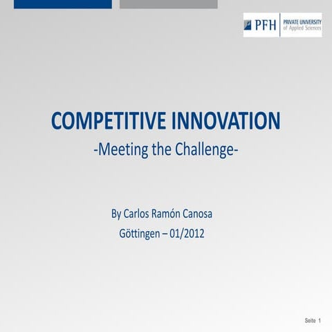 Presentation Competitive Innovation | PPT