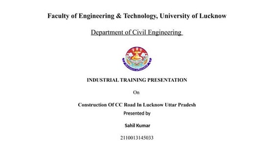 CONSTRUCTION OF CEMENT CONCRETE ROAD | PPTX | Civil Engineering ...