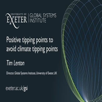 CCXG Forum, March 2023, Tim Lenton | PPT