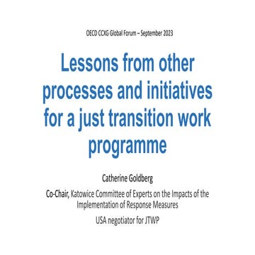 CCXG Forum, September 2023, Catherine Goldberg | PDF