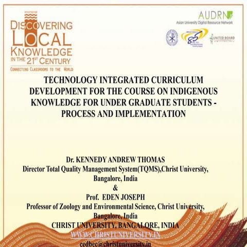 Presentation Christ University, Dr. Kennedy thomas | PPT
