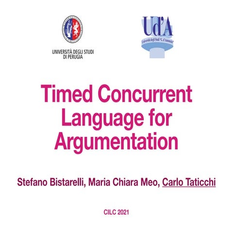 Timed Concurrent Language For Argumentation Ppt