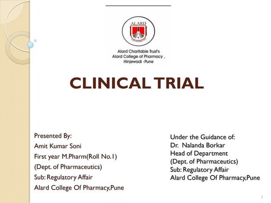 Clinical trial protocol development | PPTX