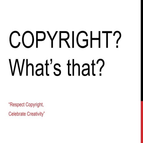 Copyright..or copy wrong!? | PPT