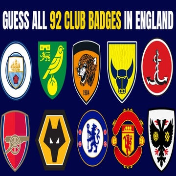 Can you name all the clubs badge/logos in England? | PDF