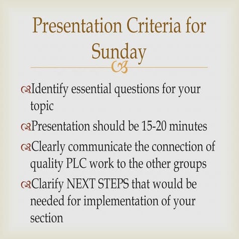 Presentation criteria | PPTX