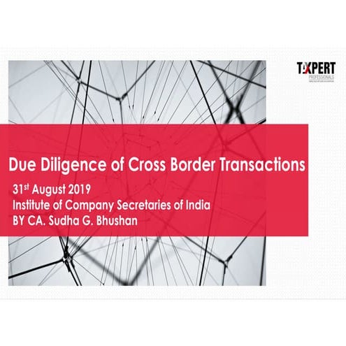 Presentation on Cross Border Mergers | PDF