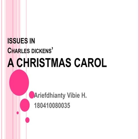 A Christmas Carol - Analysis on Setting and Tone | PPTX