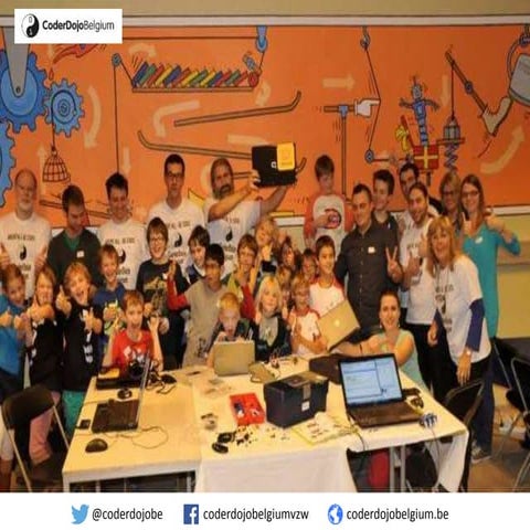 Presentation CoderDojo Belgium Inspiratiedag Focus Makerspaces | PPTX
