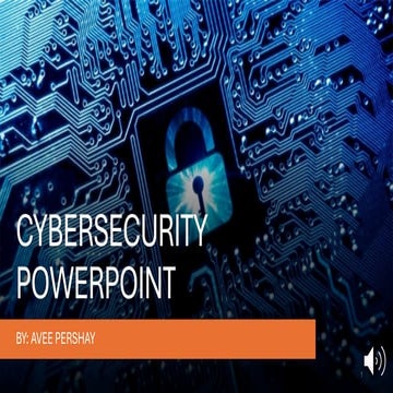 Cybersecurity Presentation PowerPoint!!! | PDF