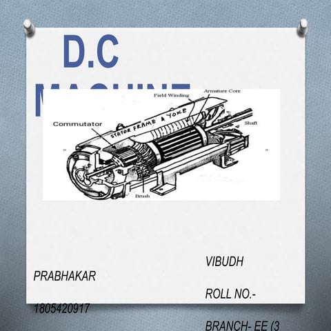 Presentation d.c machine | PPTX