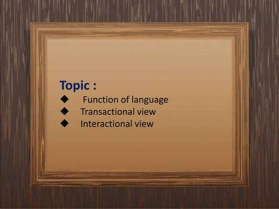 Functions of Language | PPT