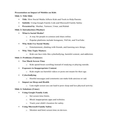 presentation data.docxpresentatioon data | DOCX