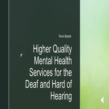 Presentation deaf and hard of hearing final | PPTX