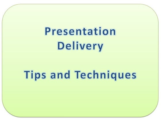 Oral Presentation Skills | PPT