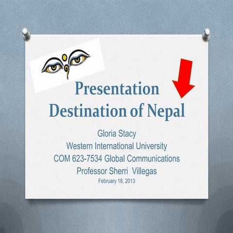Presentation destination of nepal | PPT