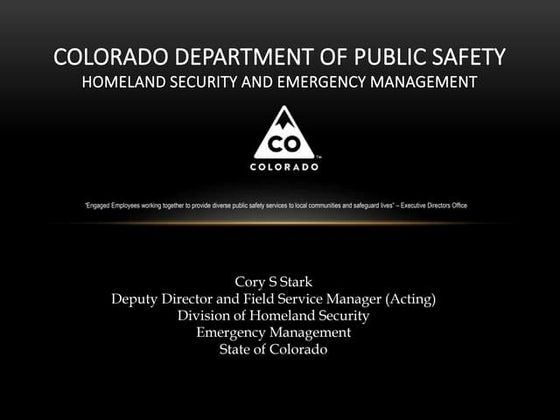 Colorado fire chiefs presentation micki trost 2017 | PPT