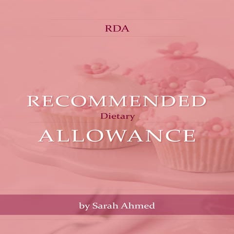 RDA recommended dietary allowance | PDF