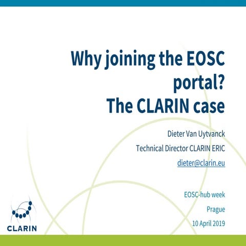CLARIN presentation | PDF