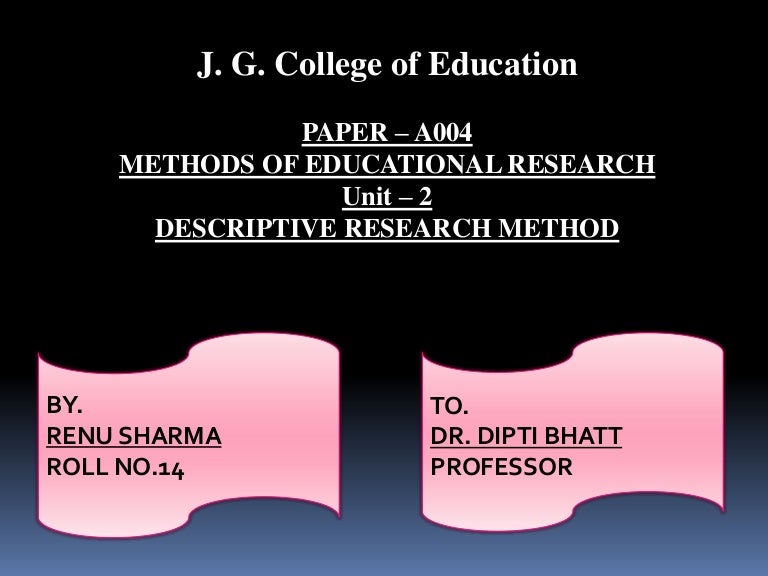 descriptive-research-method
