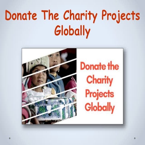 Donate The Charity Projects Globally-SCIPInc | PPTX | First Aid | Injuries
