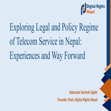 Exploring Legal and Policy Regime of Telecom Service in Nepal | PDF