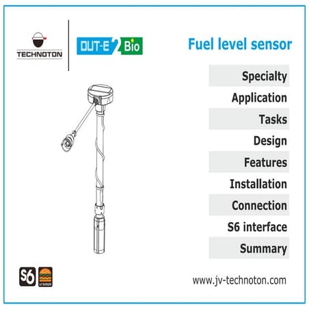 DUT-E 2Bio Fuel Level Sensor (ENG) | PDF