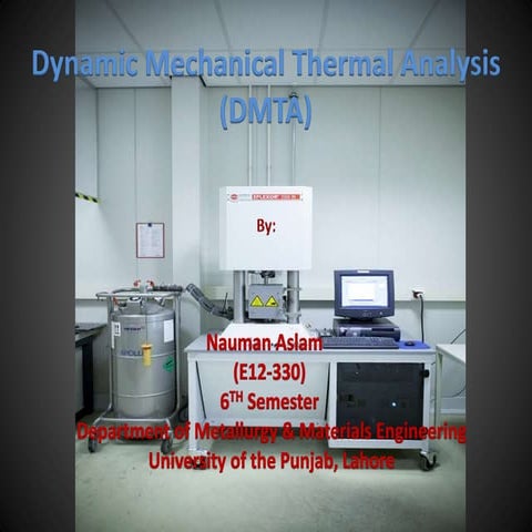 Presentation dynamic mechanical analysis (dma) | PPTX