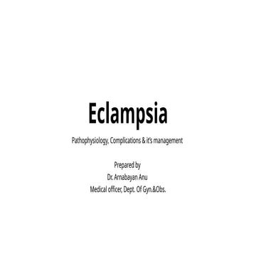 ECLAMPSIA | PPTX