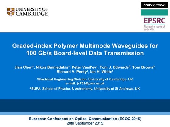 Bandwidth Enhancement In Multimode Polymer Waveguides Using Waveguide