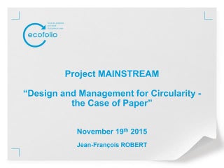 PfR Calculator - charaxterization of Paper for Recycling as a mixture ...