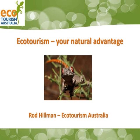 Ecotourism – your natural advantage | PPTX
