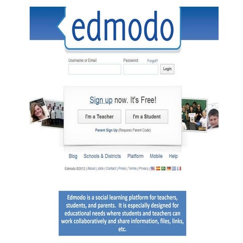 Edmodo Presentation for students | PPT
