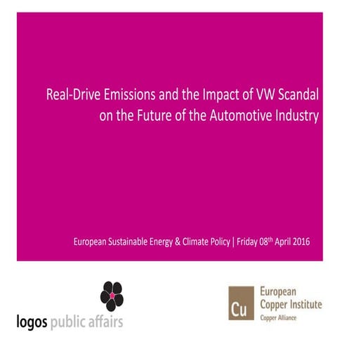 Real-drive emissions and the impact of the VW scandal on the future of ...
