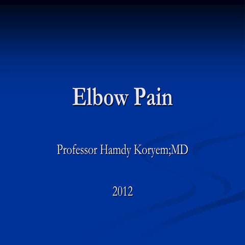 Presentation elbow | PPTX