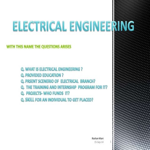 Presentation electrical | PPT