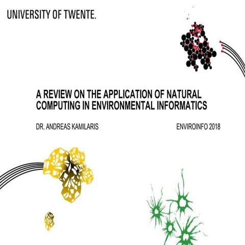 A Review on the Application of Natural Computing in Environmental ...