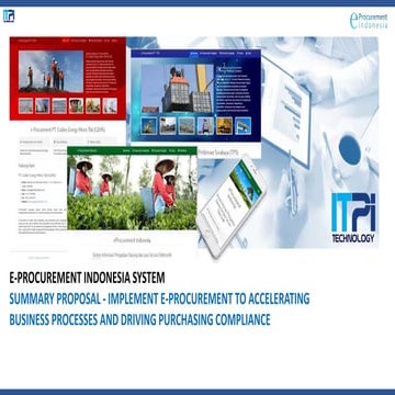 Prensentation about eProcurement Indonesia Software Feature | PPT