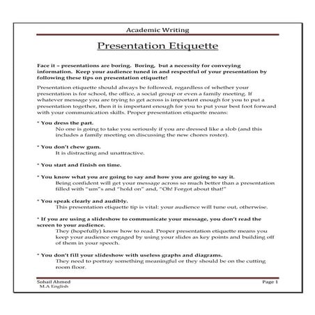 Proper Etiquette Audience Heather Wiese Gives Tips For Enjoying The