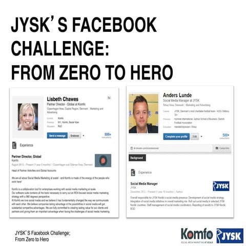 Presentation Facebook Conference Komfo & Jysk | PDF