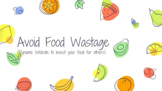 Food donation project report I | DOCX
