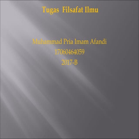 Presentation filsafat | PPT