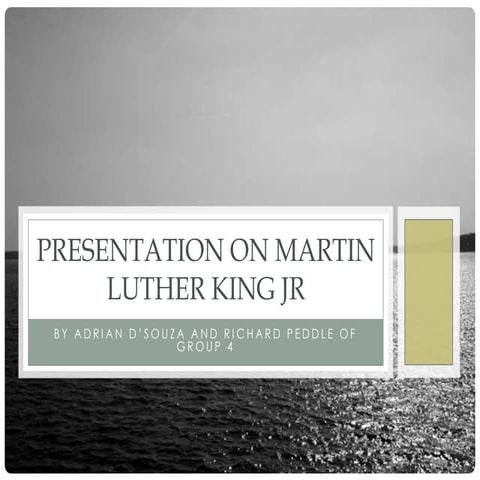 Dr. Martin Luther King Jr. | PPT