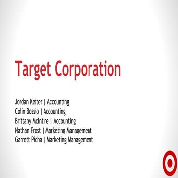 Target Corporation Programmatic Recommendation | PPTX