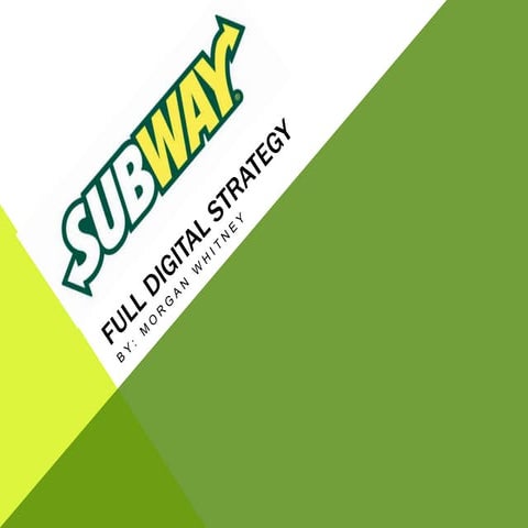 Subway Digital Strategy Presentation- New Media Driver's License | PPT