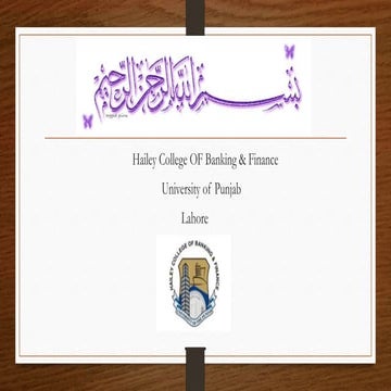 Finca bank pakistan powerpoint presentaion | PPTX