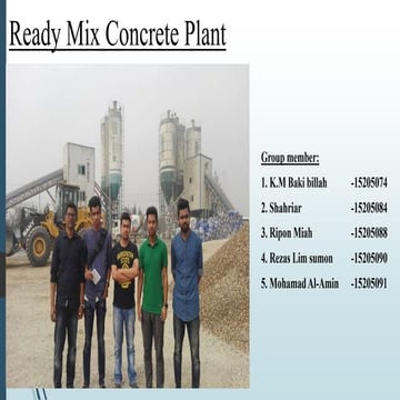 Ready Mix Concrete | PPT